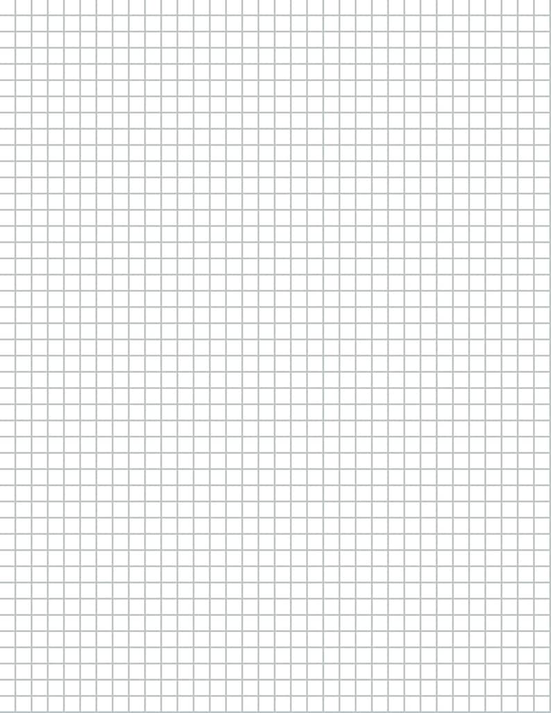 8.5x11 Graph Paper .25 Inch Digital File - Etsy