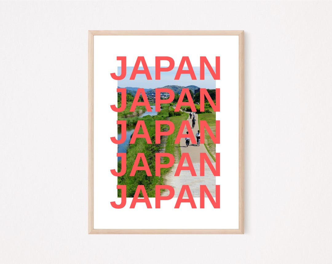 Set 4 Japan Pop Posters, Kamo River, Kyoto - Multicolor Series - Etsy