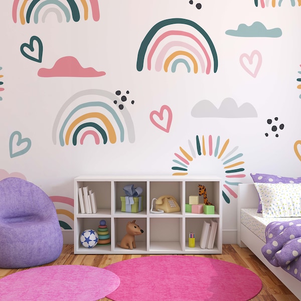Rainbow Wallpaper - Etsy