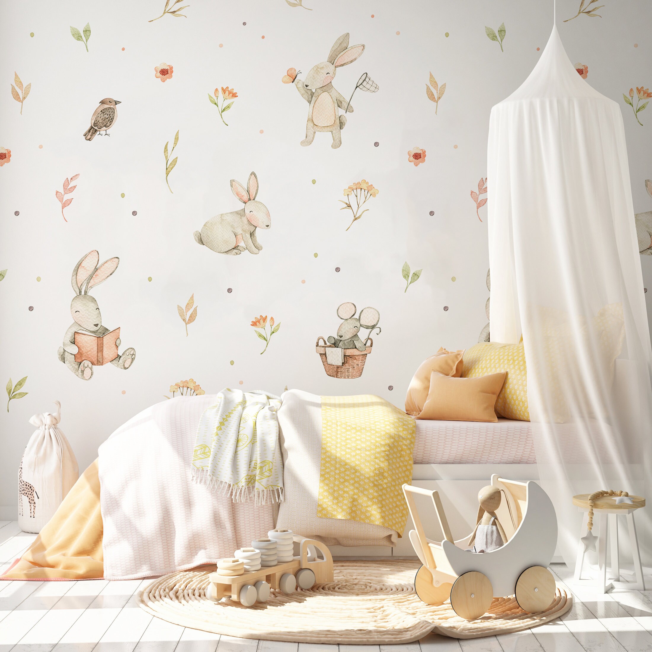 Peter Rabbit Wallpaper Nursery