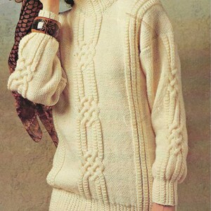 BUNDLE SPECIAL: 4 Knitting Patterns. Pullover Pattern, Sweater to Knit ...