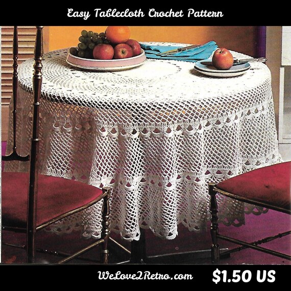 Free Round Crochet Tablecloth Patterns 32 Table Cloth (Round) Ideas