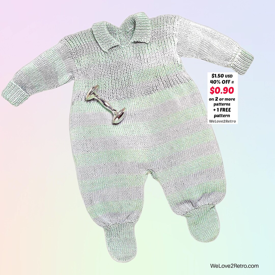 RETIREMENT-SALE*** Baby Romper Pattern - Knit Onesie Newborn, Toddler ...