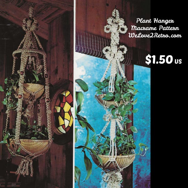 Macrame Plant Hanger Pattern - Etsy
