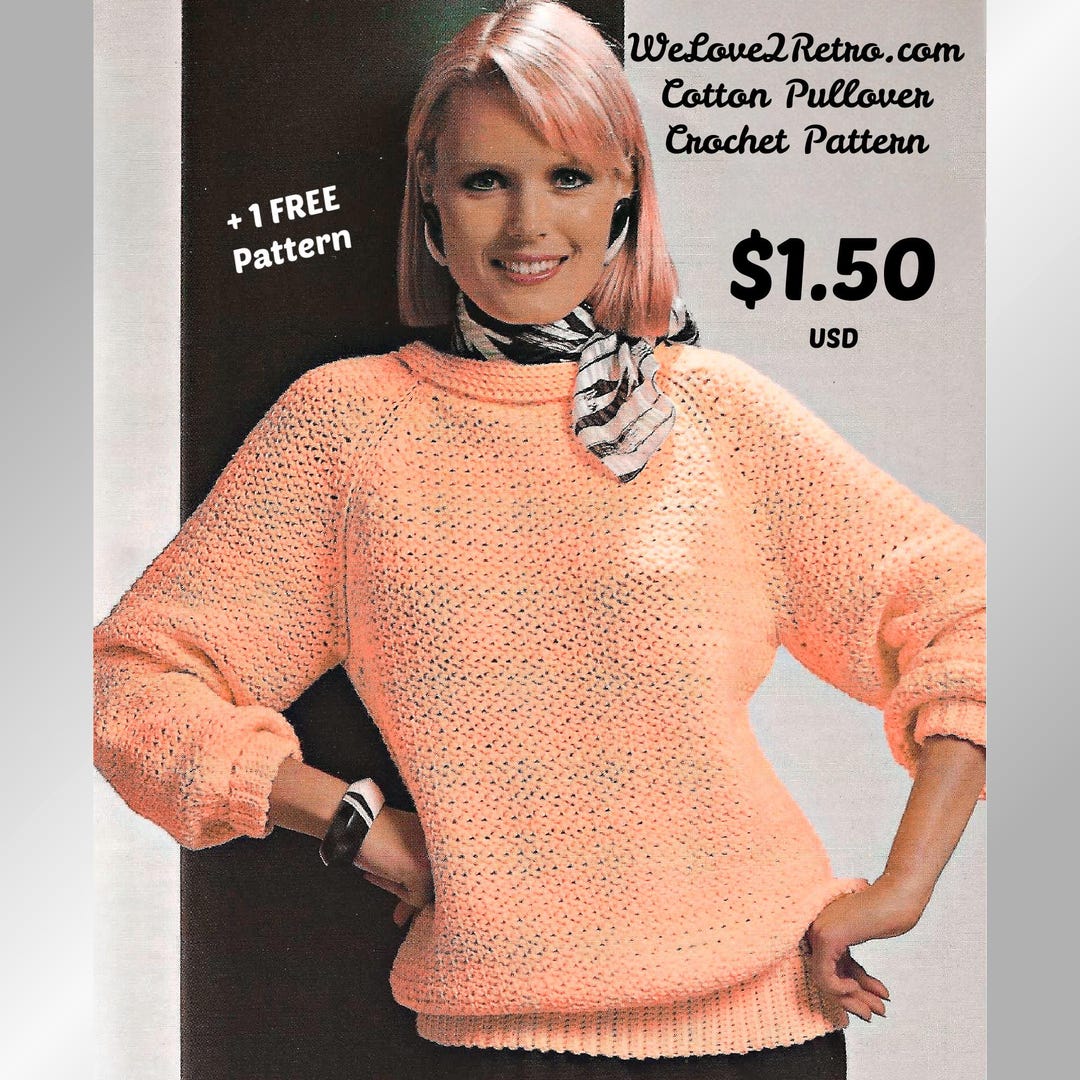 322 Easy Women Sweater Crochet Pattern, Crochet Sweaters, Cozy Sweater ...