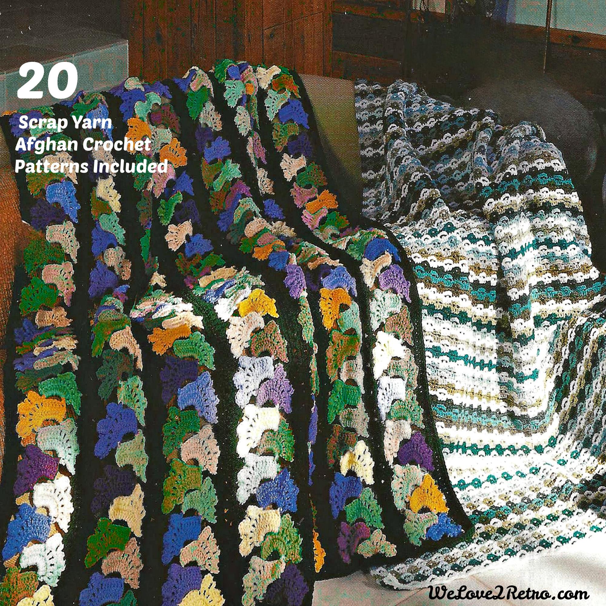 RETIREMENT-SALE*** Scrap Yarn Afghan Crochet Pattern PDF – 20 Easy ...