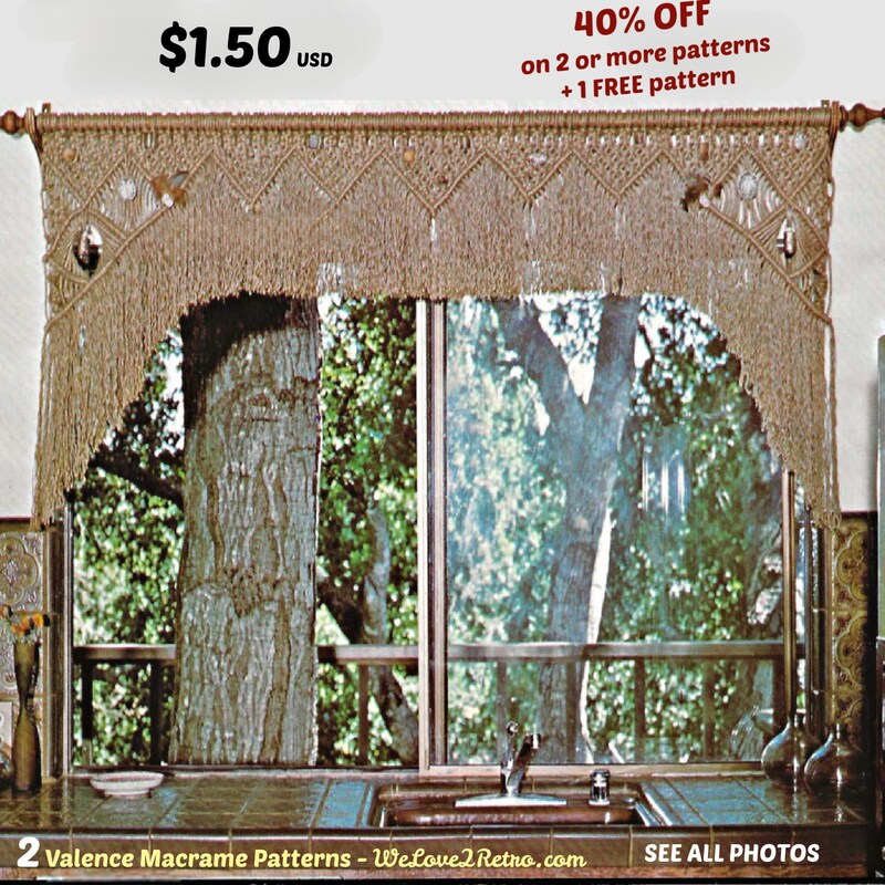 Macrame Valance - Etsy