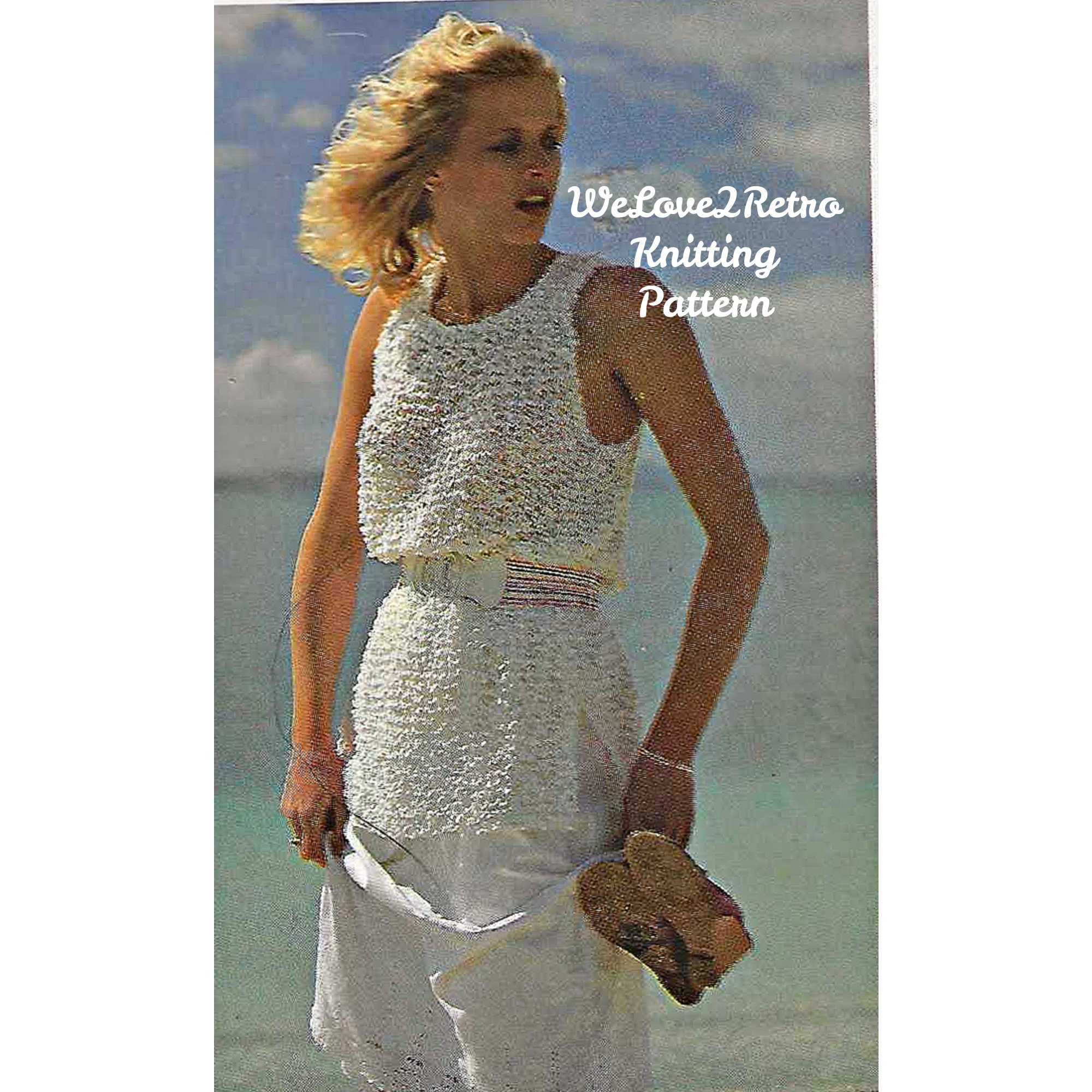 260 Cotton Swimsuit Cover-ups Knitting Pattern, Knit Sun Top, Knit ...
