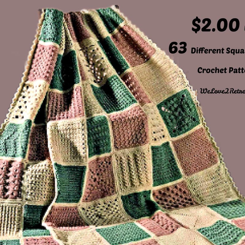 Crochet Afghan Book - Etsy