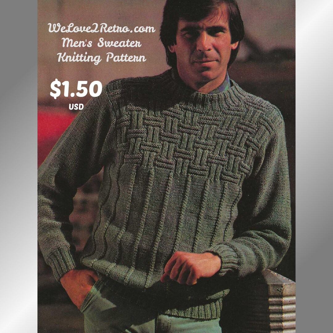 272 Beautiful Mens Sweater Knitting Pattern 1 FREE PATTERN, Knitting ...