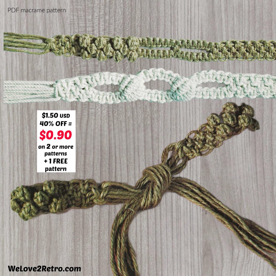 Macrame Belt Pattern PDF – Easy Boho Waist Accessory, Stylish DIY ...
