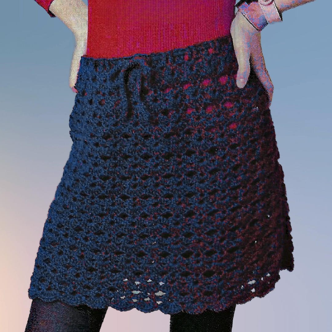 Easy Crochet Mini Skirt Pattern - PDF Lacy Summer Skirt Boho Beachwear ...
