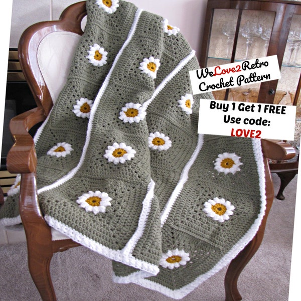 Daisy Afghan - Etsy