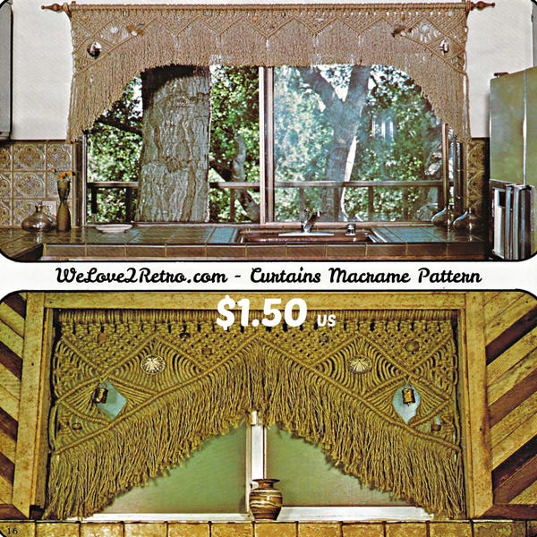 Macrame Valance - Etsy