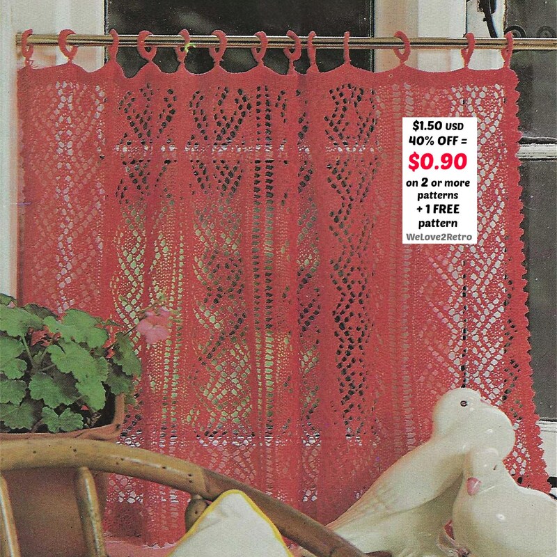 Knit Curtains - Etsy