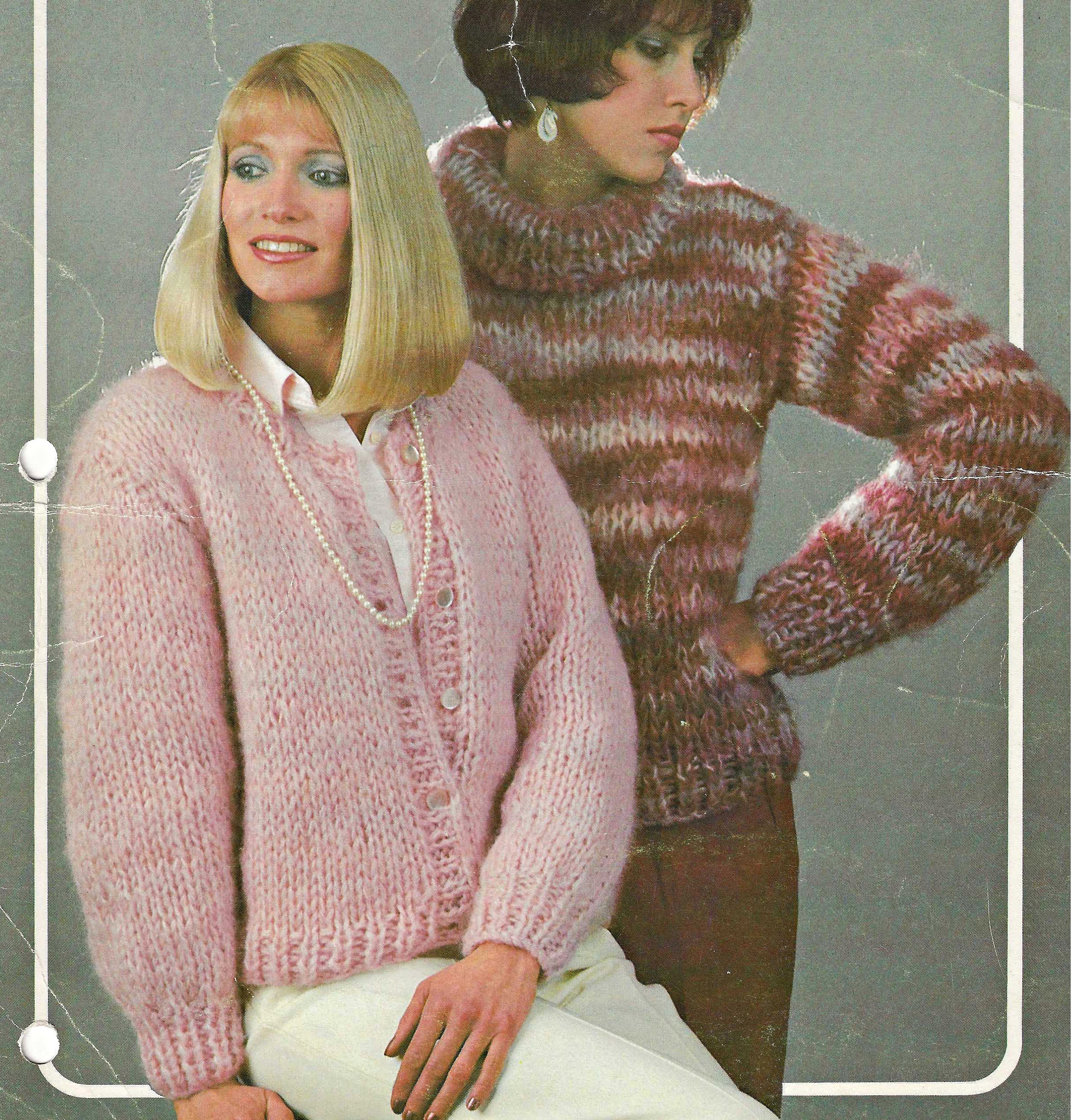 BUNDLE SPECIAL: 4 Knitting Patterns. Pullover Pattern, Sweater to Knit, Beginners Knitting ...