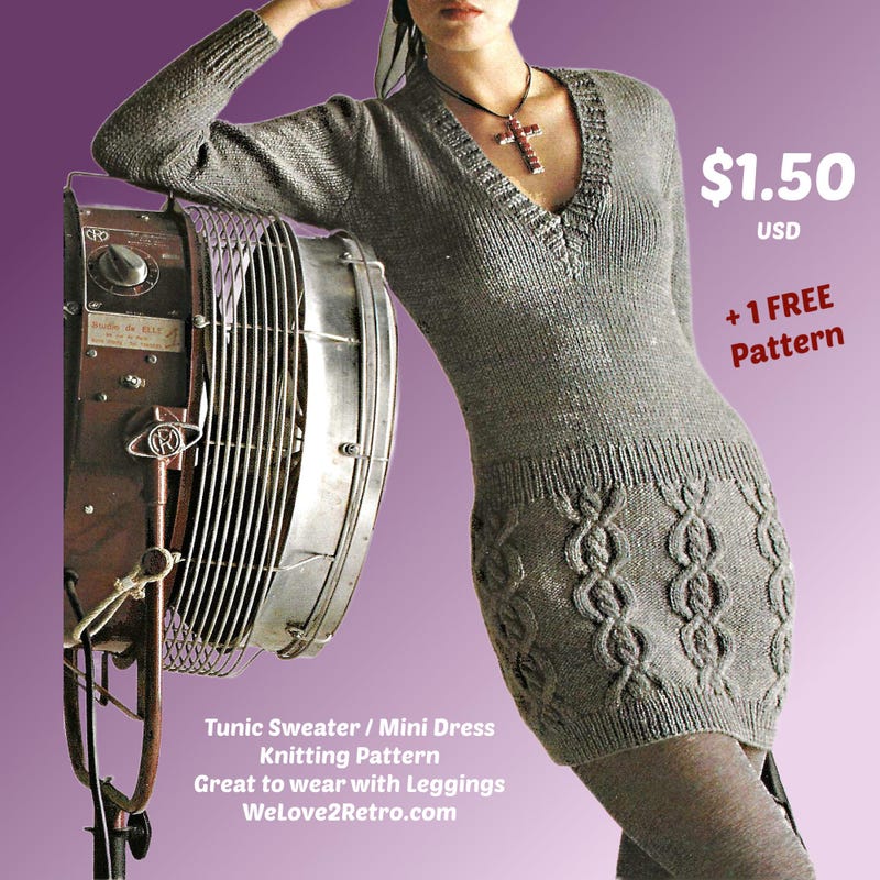 Knit Tunic Dress - Etsy