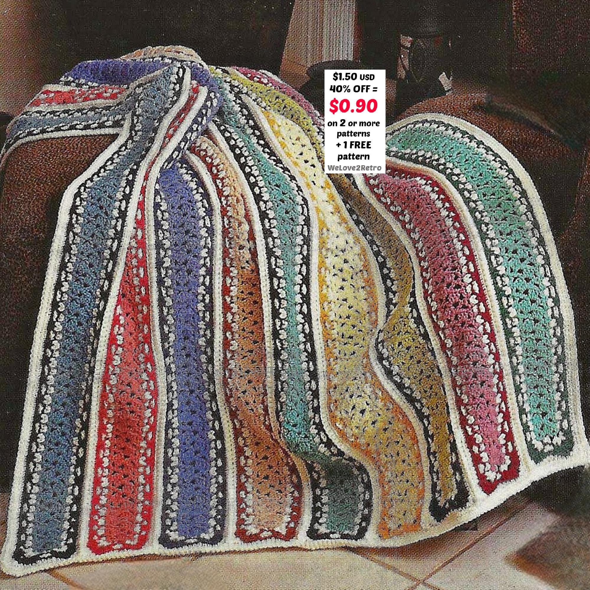 RETIREMENT-SALE*** Scrap Yarn Afghan Crochet Pattern PDF – Easy Stash ...