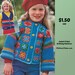 762 Girl's Jacket and Vest Crochet Patterns +1 FREE PATTERN, Crochet ...
