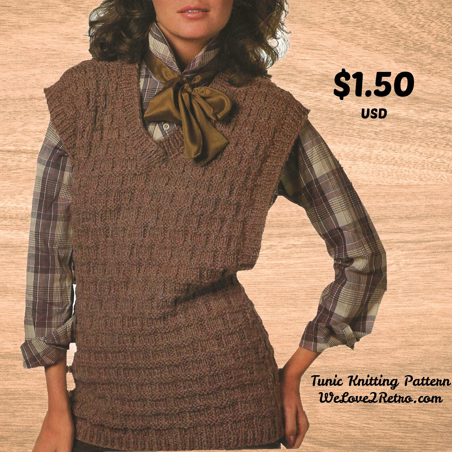 608 Tunic Knitting Pattern for Women +1 FREE PATTERN, Knit Tunic ...