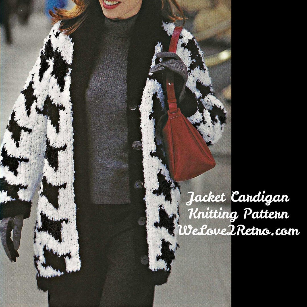 540 Jacket Cardigan KNITTING PATTERN for Women - Etsy