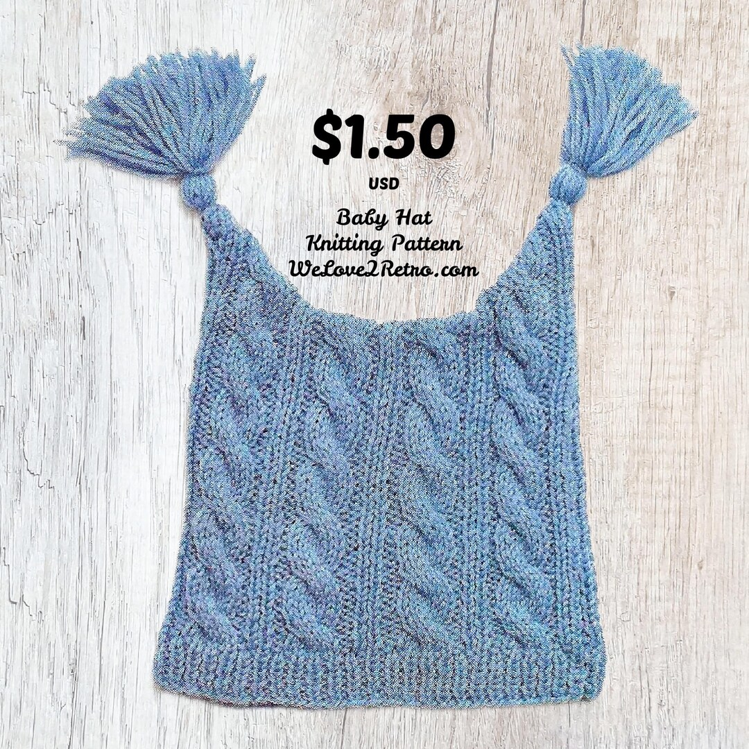 551 Sweet Baby Hat Knitting Pattern - Etsy