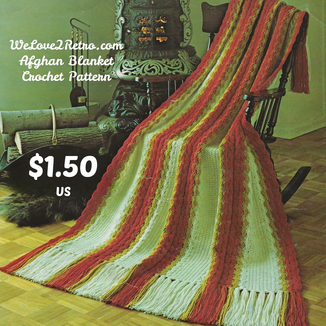 169 Vintage Blanket Crochet Pattern, Crochet Easy Blanket, Crochet Easy ...