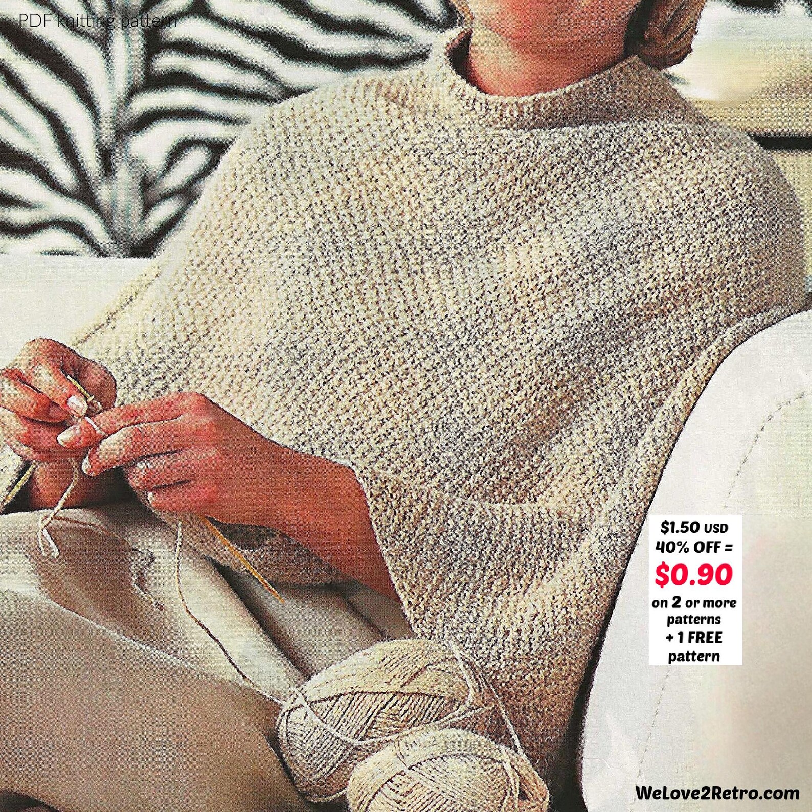 RETIREMENT-SALE*** Boho Knit Poncho Pattern PDF – Easy Short Wrap, Cozy ...