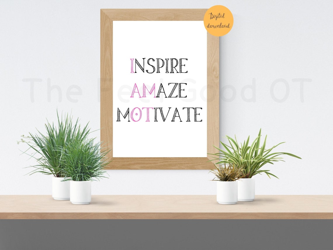 Occupational Therapy Room Decor Download | Inspire Bundle | Digital ...