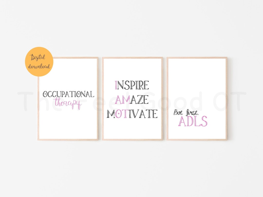 Occupational Therapy Room Decor Download | Inspire Bundle | Digital ...