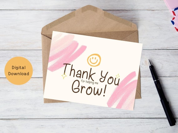 Card for Occupational Therapist Thank You for Helping Me - Etsy