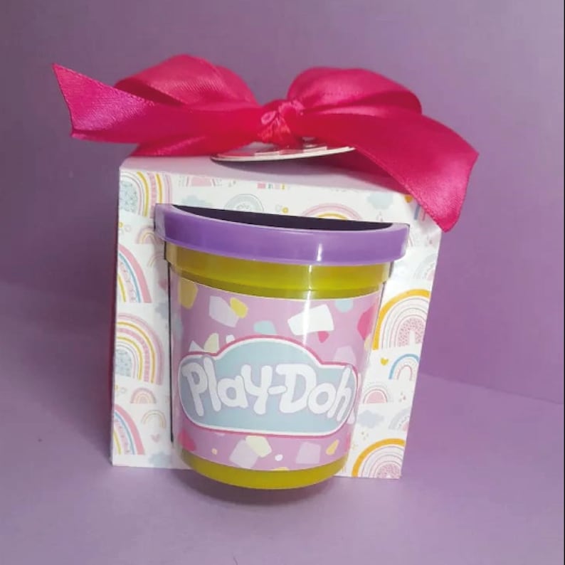 Play Doh Box / Play Doh Template / Favor Box / Play Doh Label ...