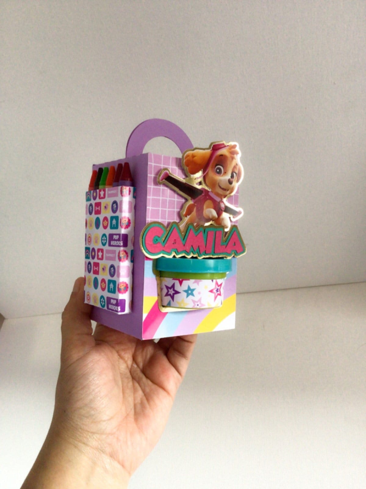 Play Doh 1oz Box Template / Mini Play Doh Box / Favor Box Template ...