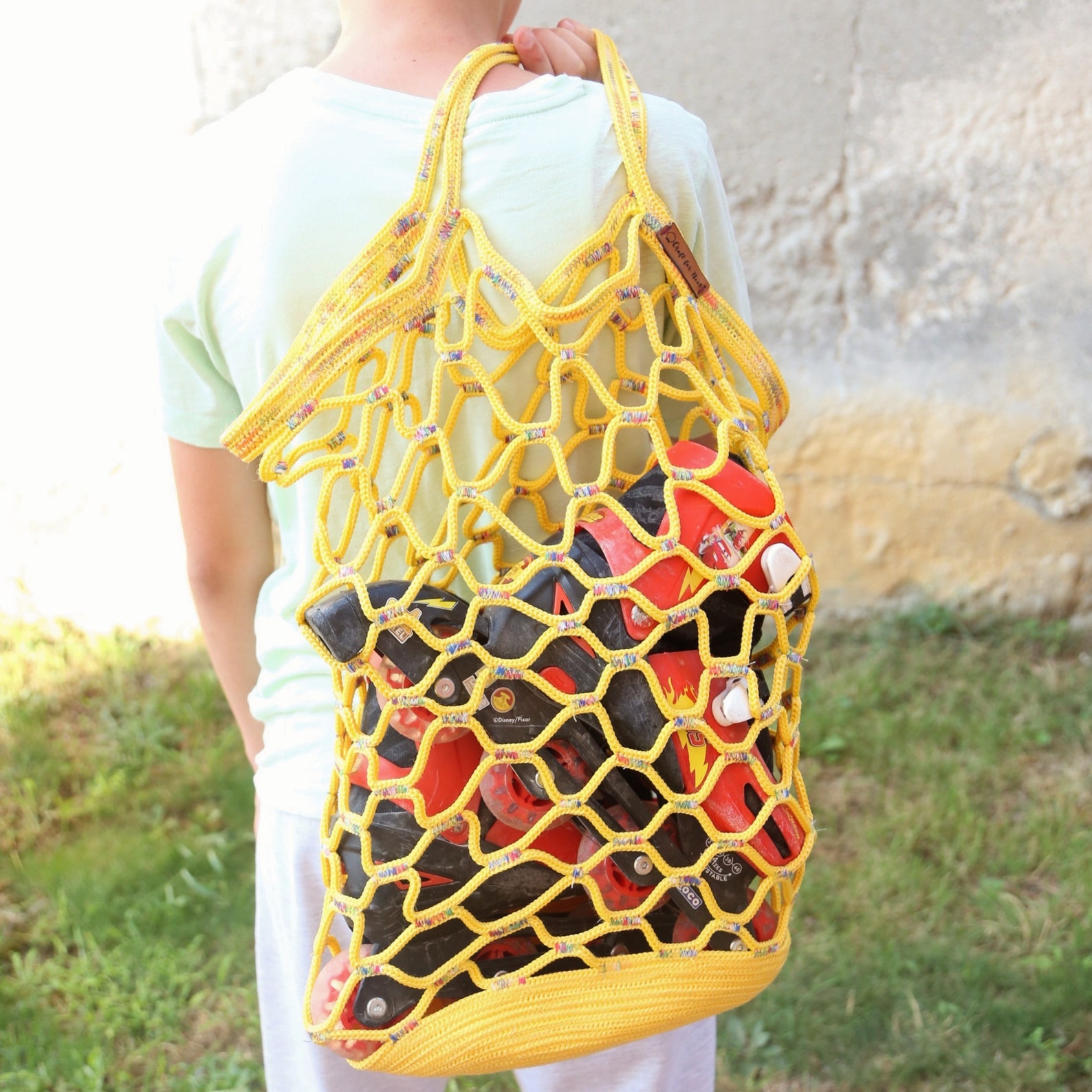 Mesh Bag ,polipropilen Yarn Shopping Bag, Yellow Mesh Bag, the Market ...