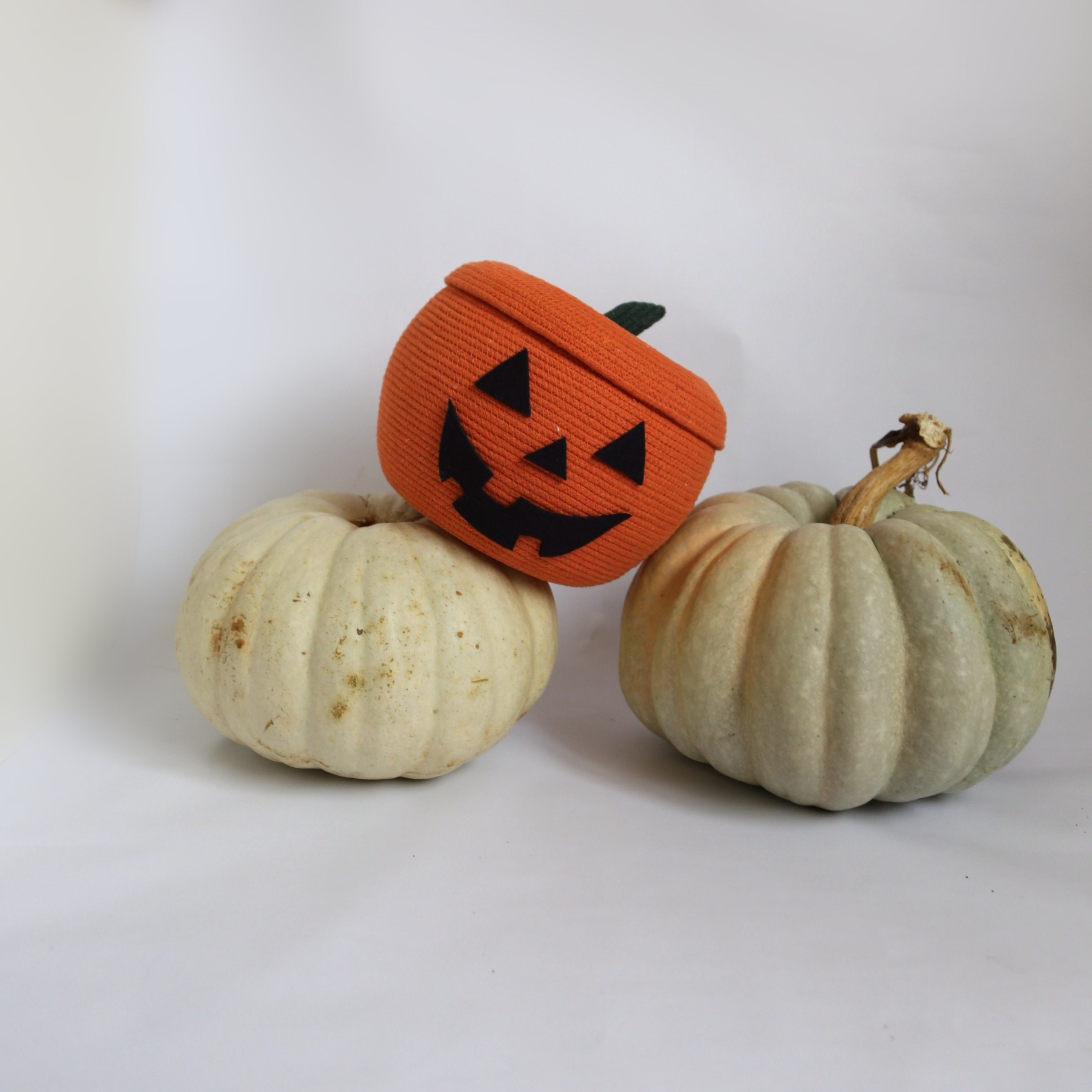 Halloween Candy Basket Cotton Rope Pumpkin Basket for - Etsy