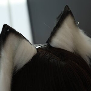 Black Cat Ears With Piercing - Etsy