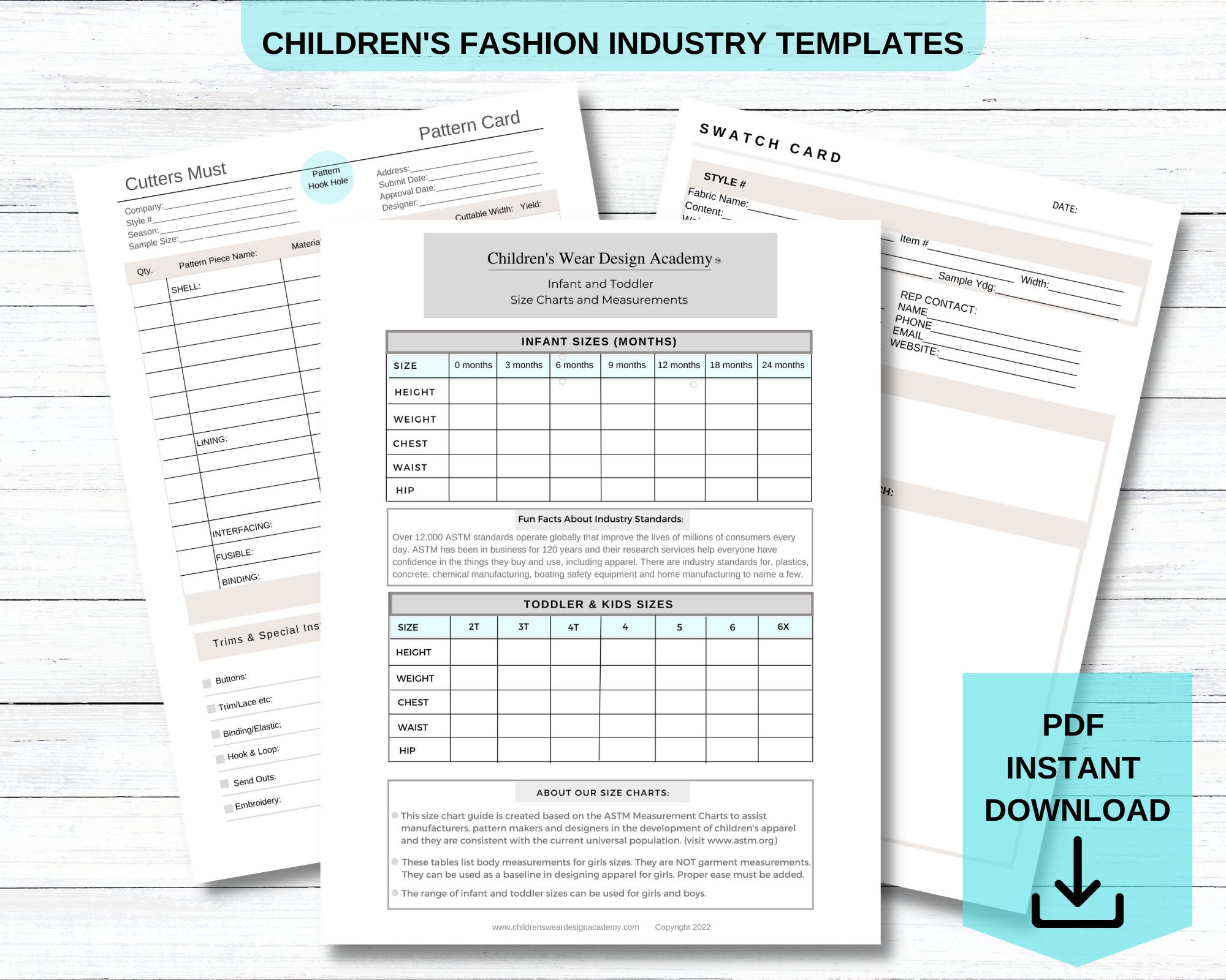 Large Fabric Swatch Card-fashion Industry Compatible Template - Etsy