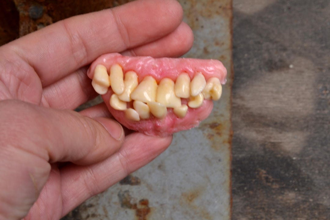 Handmade Gothic Teeth Brooch: Creepy Jaw Pin, Dentist Gift - Etsy
