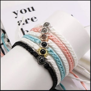 Photo Projection Bracelet, Personalized Photo Projection Charm Bracelet ...