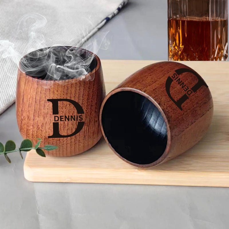 Charred Whiskey Cup Custom - Etsy