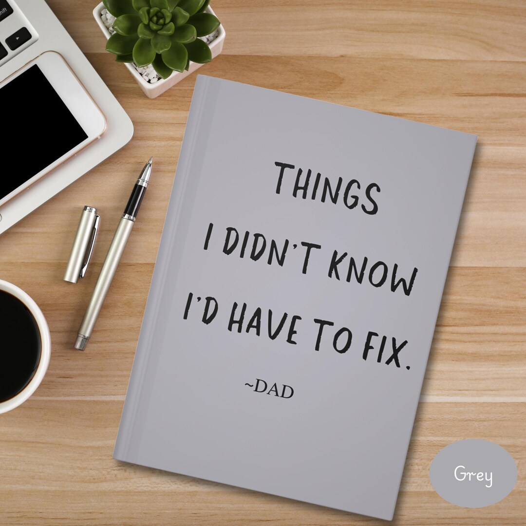 Funny Dad Journal, Hardcover Notebook for Husband, Birthday Gift for ...