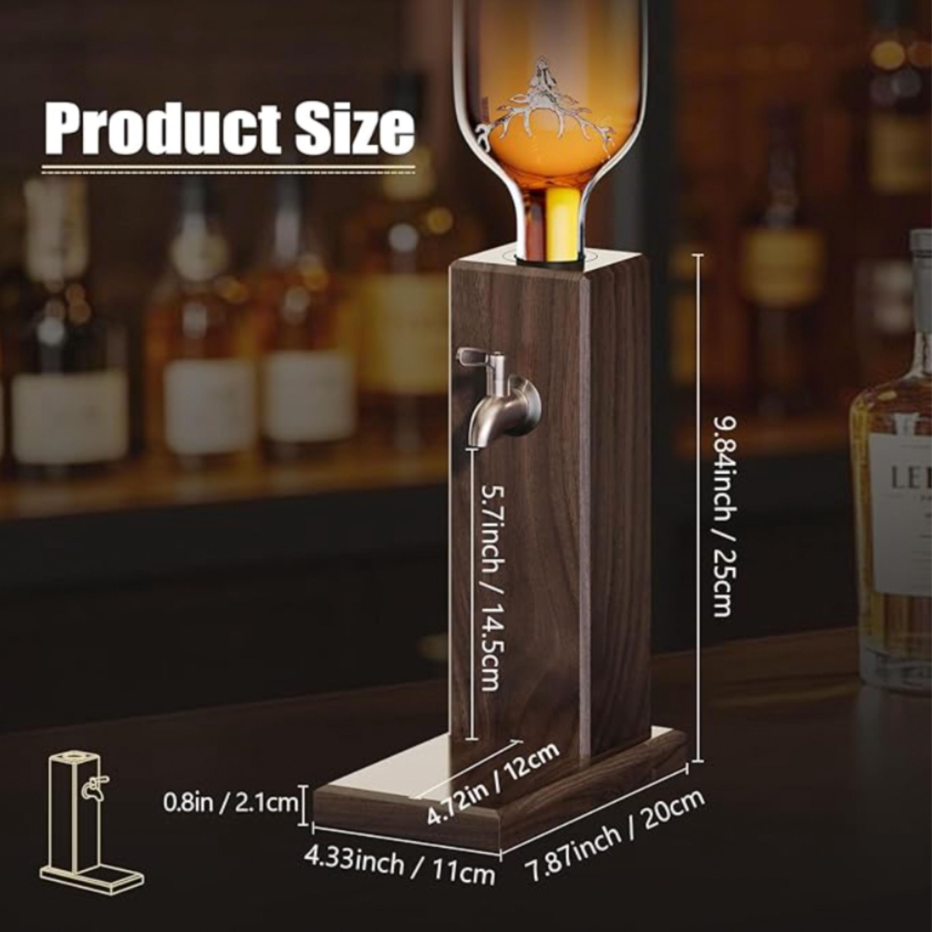 Personalized Wooden Liquor Dispenser, Custom Whiskey & Bourbon Tap ...