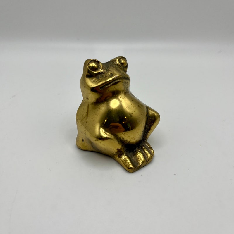 Brass Frog - Etsy