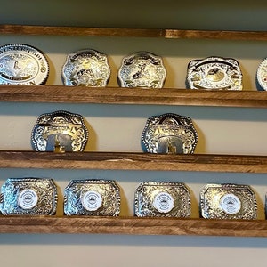 18 Belt Buckle Display Shelf/rack 17.5 Tall X 35 Wide X 2.5 Deep - Etsy