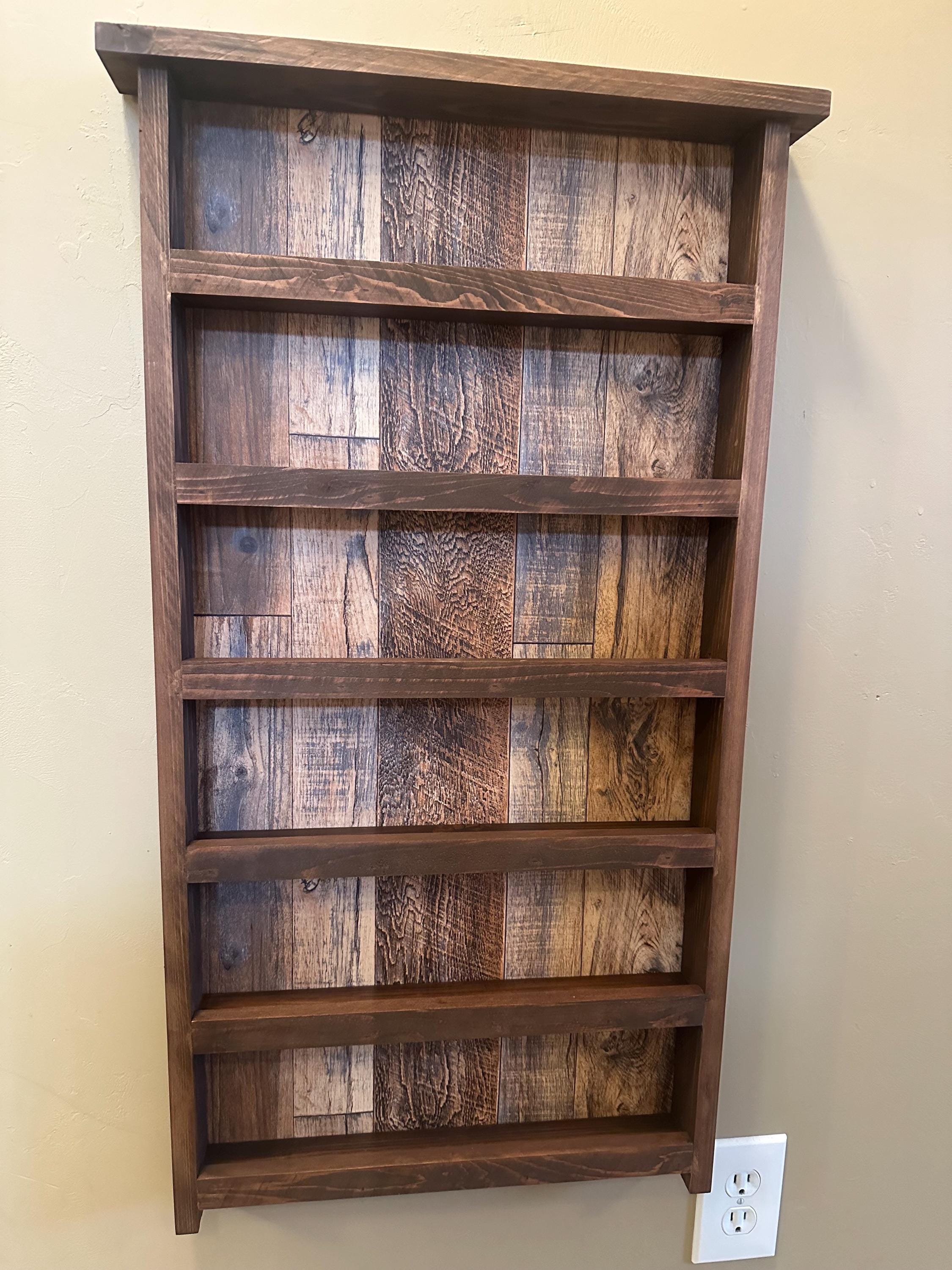 18 Vertical Belt Buckle Display 33hx18.25wx2.5d Rustic Barnwood Style ...