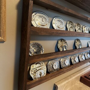 18 Belt Buckle Display Shelf/rack 17.5 Tall X 35 Wide X 2.5 Deep - Etsy