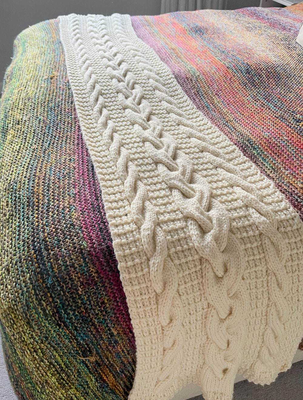 CABLE KNITTING Bed Runner Pattern. Our Cables for Days Chunky Knitting ...