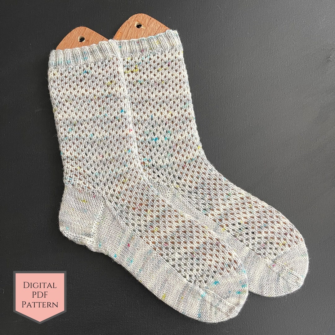 LACE Sock Knitting Pattern. Our Simply Lacy Sock Pattern is a Great Way ...
