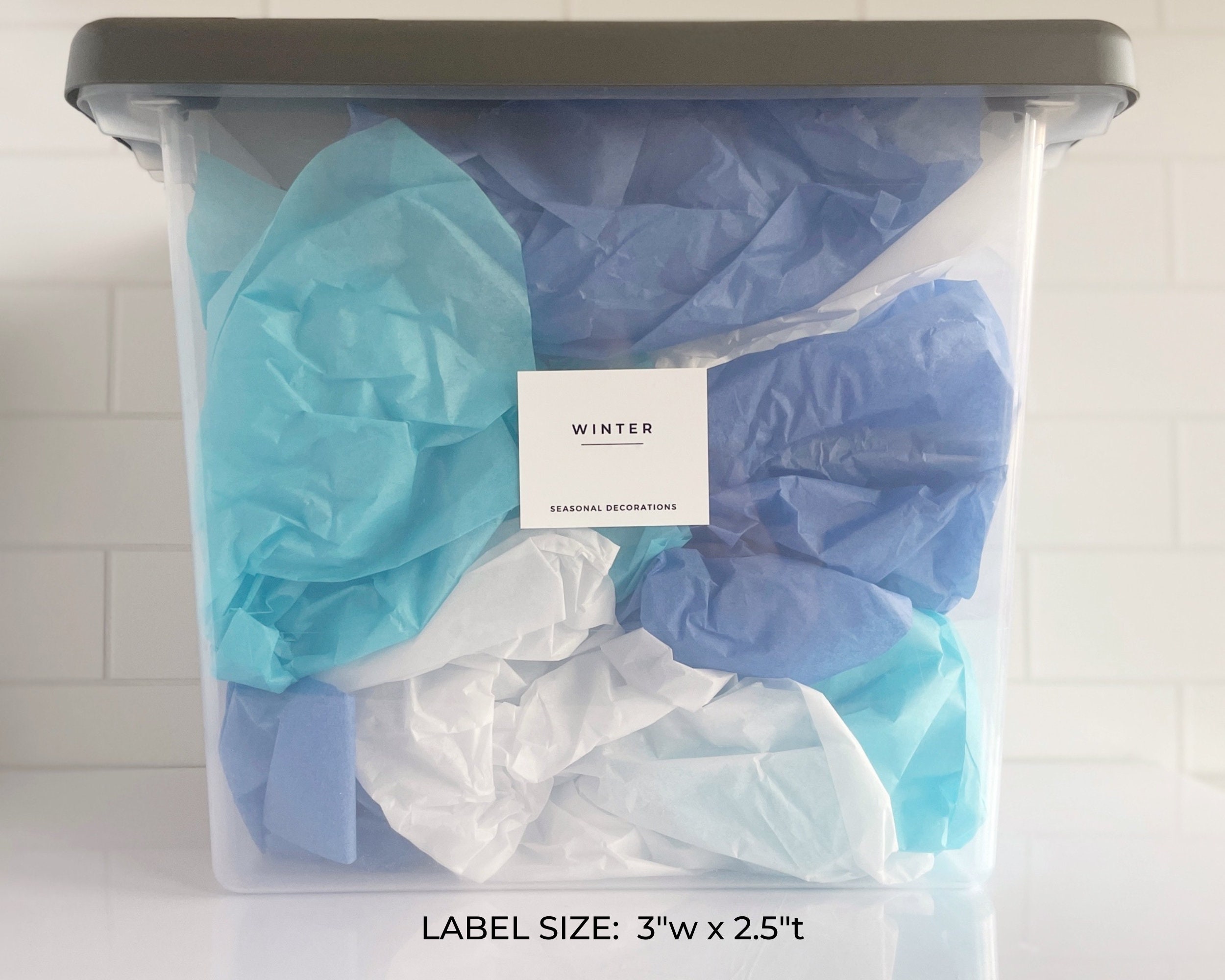 Holiday Storage Labels Seasonal Storage Labels Customized Storage ...