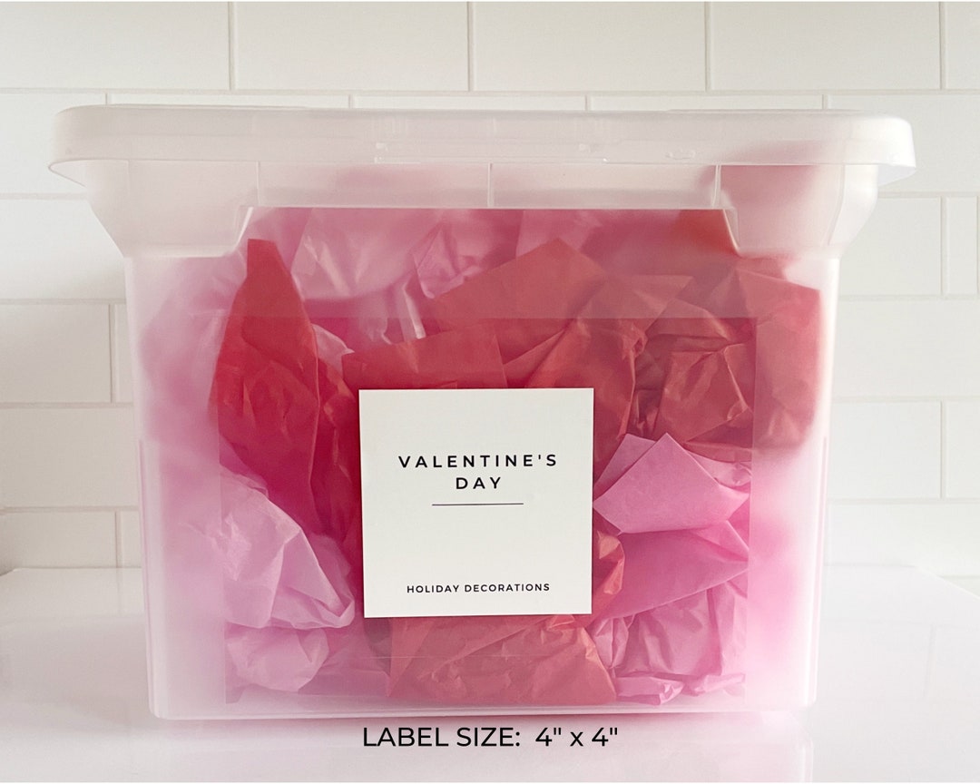 Holiday Storage Labels Seasonal Storage Labels Customized Storage ...